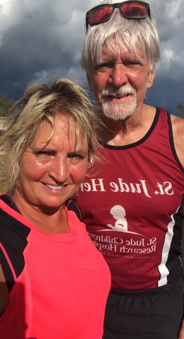 Mike Collins after run with wife | Adelman Travel